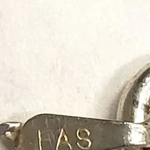 Fas | Jewelry | Fas Italy 925 Silver Signed Necklace Small Ball With ...